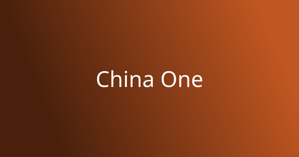 Best Chinese in Butler, PA | China One | Order Online